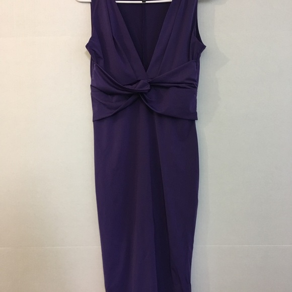 Dresses | Purple Bodycon Dress With Knot Detail | Poshmark